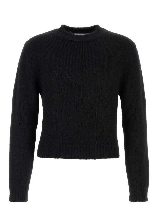 JIL SANDER Alpaca Blend Sweater - Black