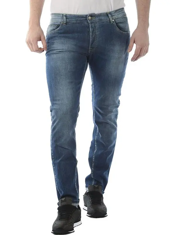 DANIELE ALESSANDRINI Slim Fit Jeans - Navy