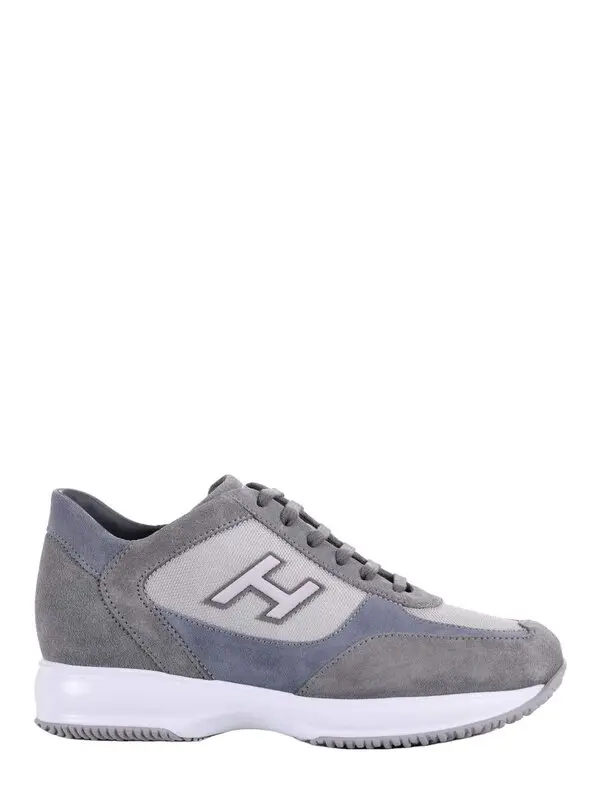 Hogan Suede And Nylon Sneakers - Grigio/avion