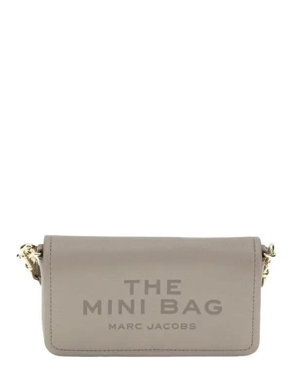 Marc Jacobs Leather Mini Shoulder Bag - Grey