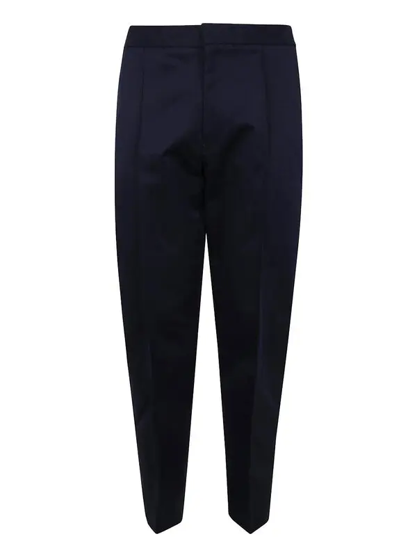 Zegna Cotton, Linen, And Silk Trousers - Blue