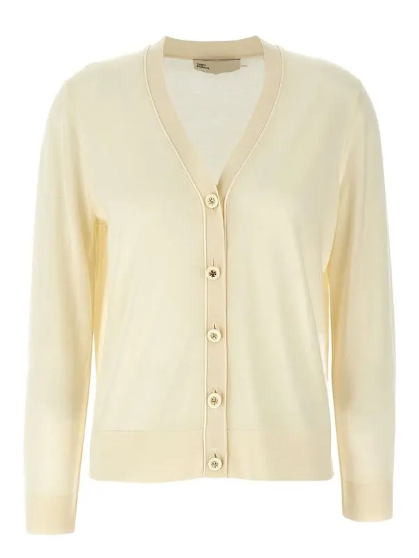 Tory Burch Simone Cardigan - White