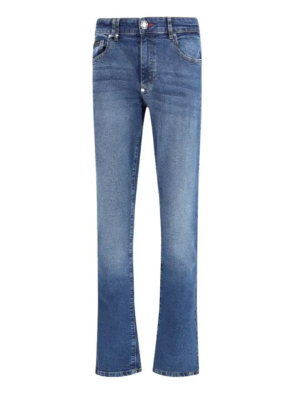 Philipp Plein Super Straight Cut Jeans - Blue