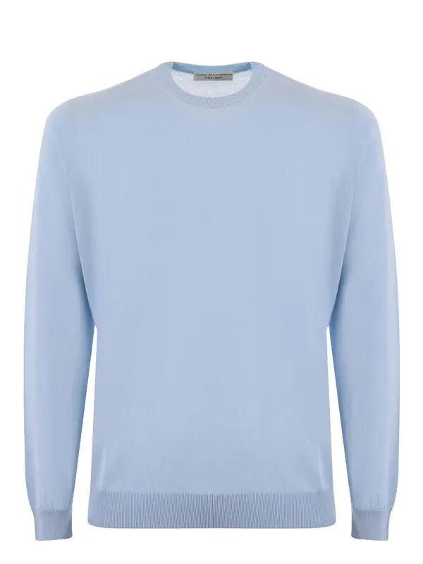 FILIPPO DE LAURENTIIS Cotton Sweater - Blue