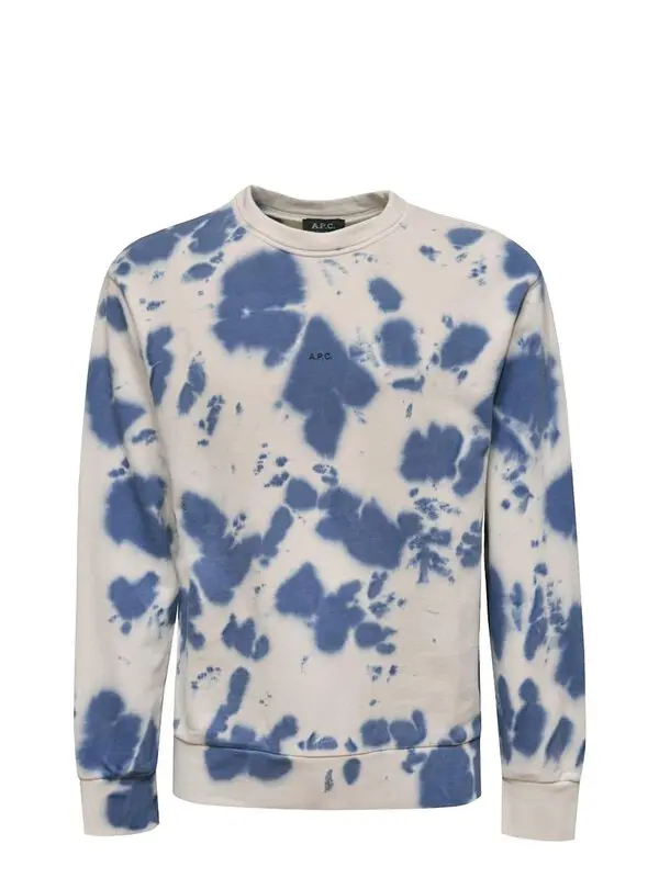 A.p.c. Jersey Tie Dye Sweatshirt - White