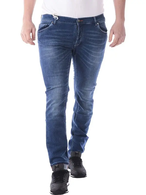DANIELE ALESSANDRINI Stretch Jeans - Navy