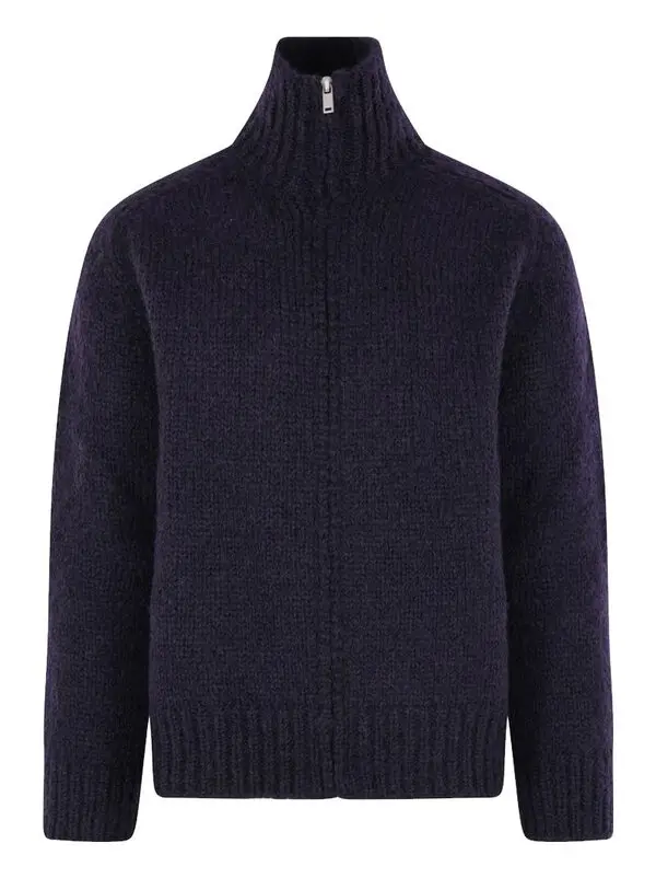 JIL SANDER Zip-up Cardigan - Blue