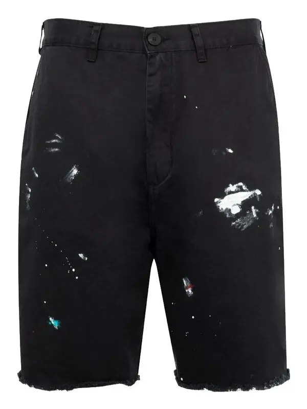 GALLERY DEPT. Paint-splatter Shorts - Black