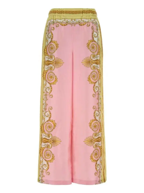 Versace Wide-leg Twill Pants - Printed