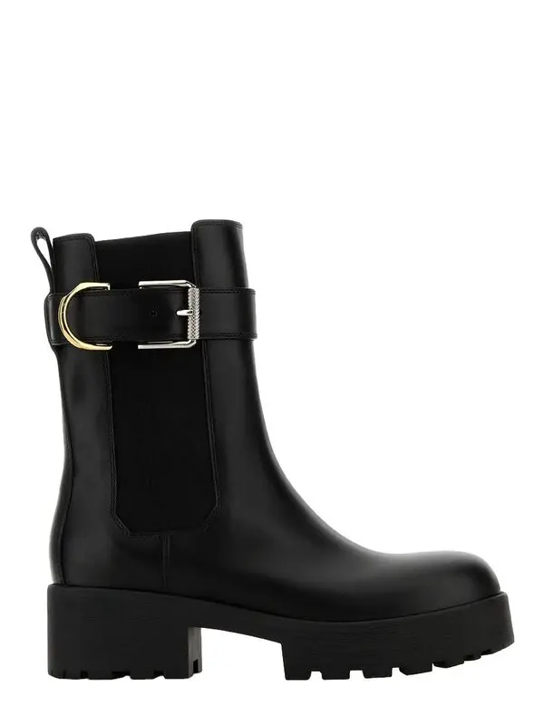 Givenchy Chelsea Calf Leather Boots - Black