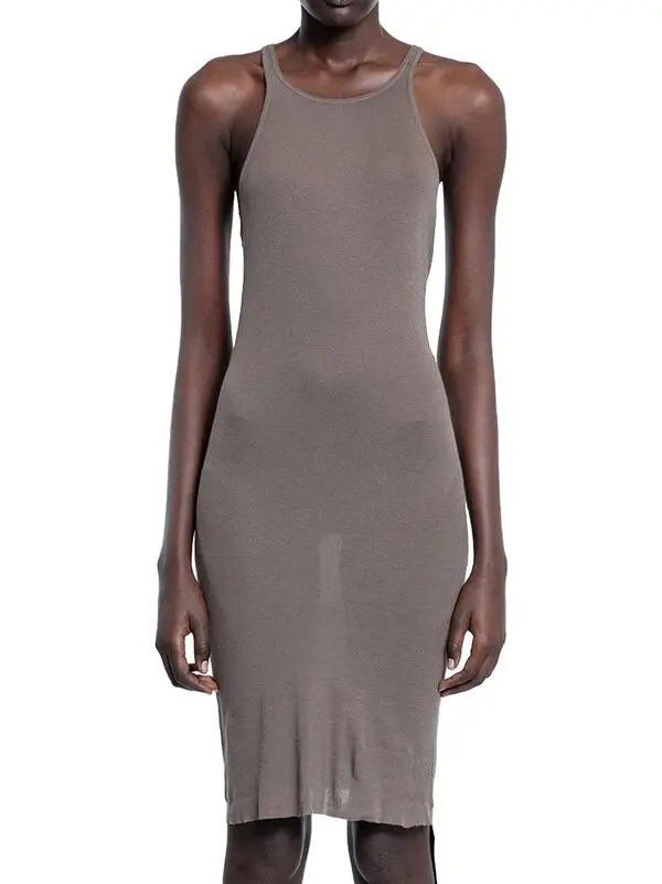 Rick Owens Abito Racer Back Tank Dress - Brown
