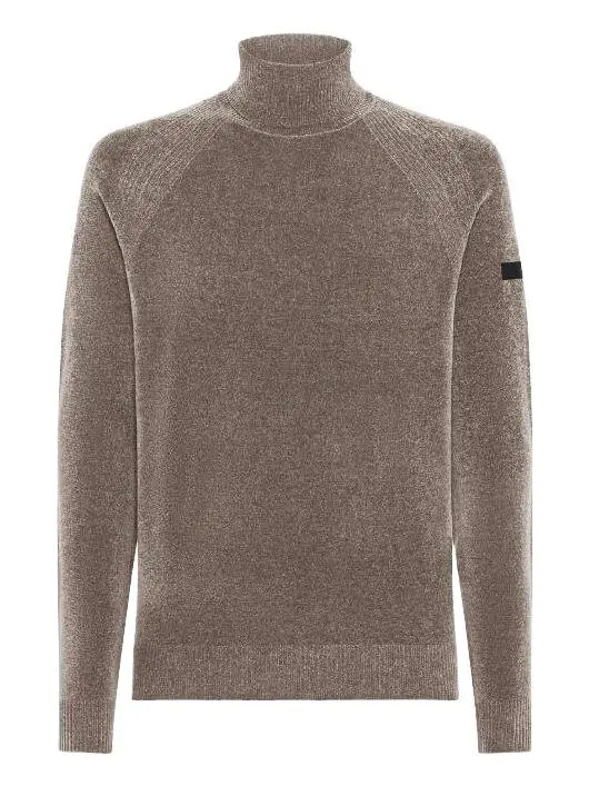 RRD Chenille Turtleneck Sweater - Brown