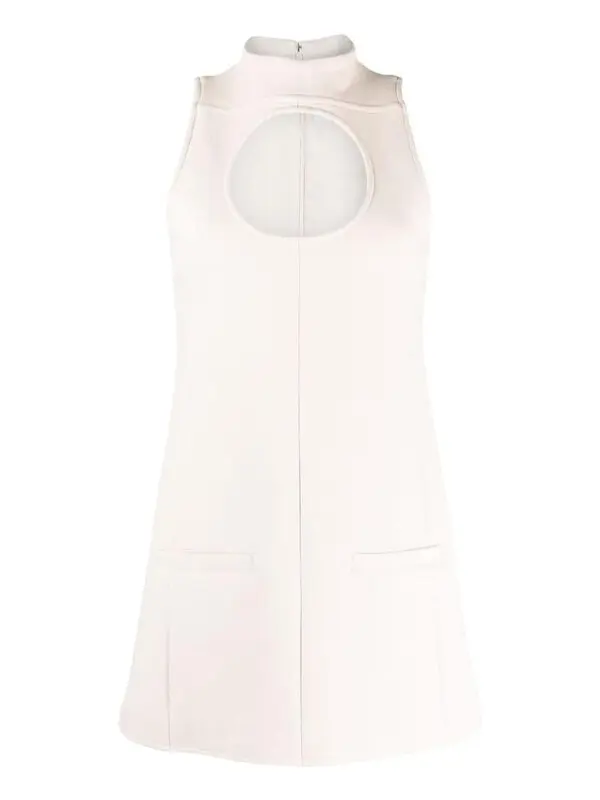 COURREGES Trapeze Mini Dress - Oats
