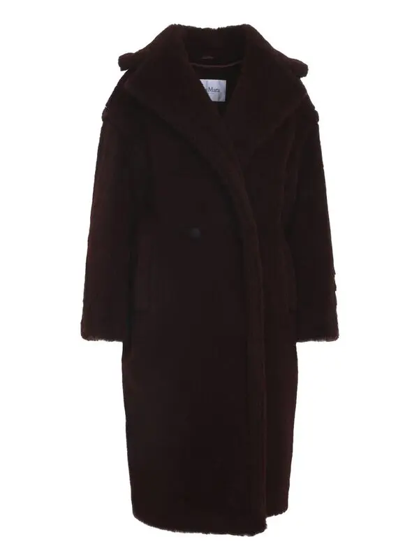 Max Mara Tedgirl Alpaca Vicugna Coat - Red