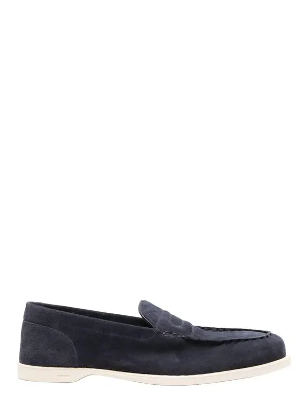 John Lobb Pace Suede Loafers - Blue