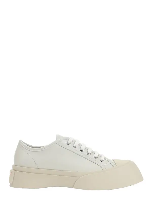 Marni Pablo Leather Sneakers - Beige