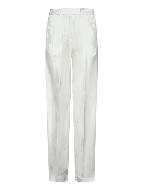 Attico Logo Trousers - White