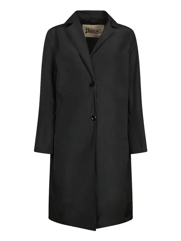 Herno Technical Taffeta Duster - Black