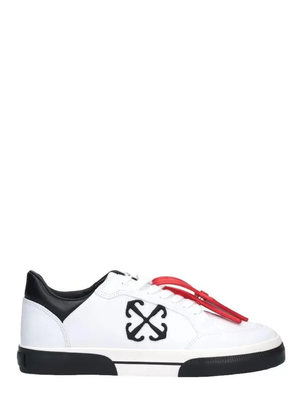 Off-White Low Vulcanized Canvas Sneakers - White