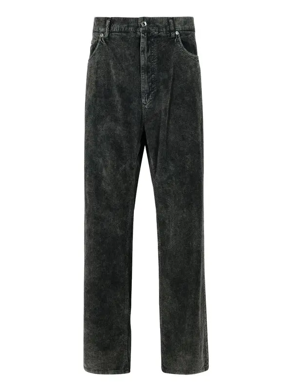Dolce & Gabbana Cotton Velvet Trousers - Black