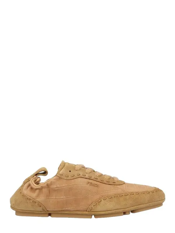 Fendi Fit Low-top Sneakers - Beige+copper+beige