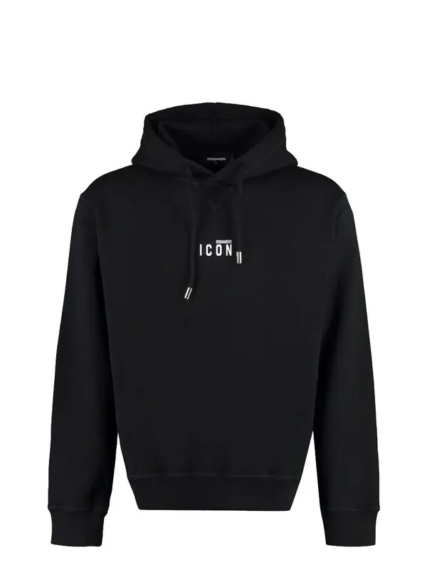 Dsquared2 Cotton Hoodie - Black