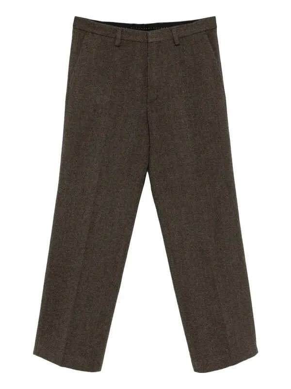Dries Van Noten Wide Leg Pants - Brn