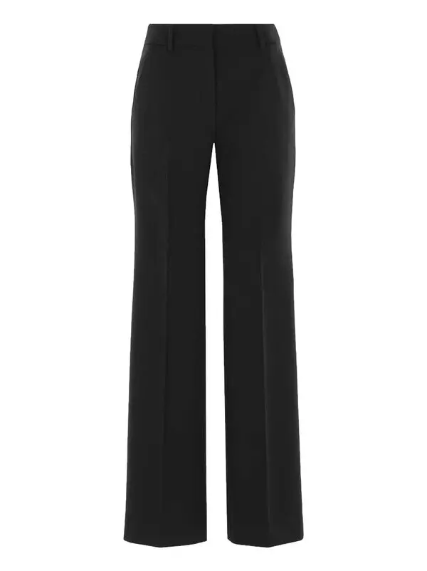 Incotex Straight-leg Stretch Wool Trousers - Black
