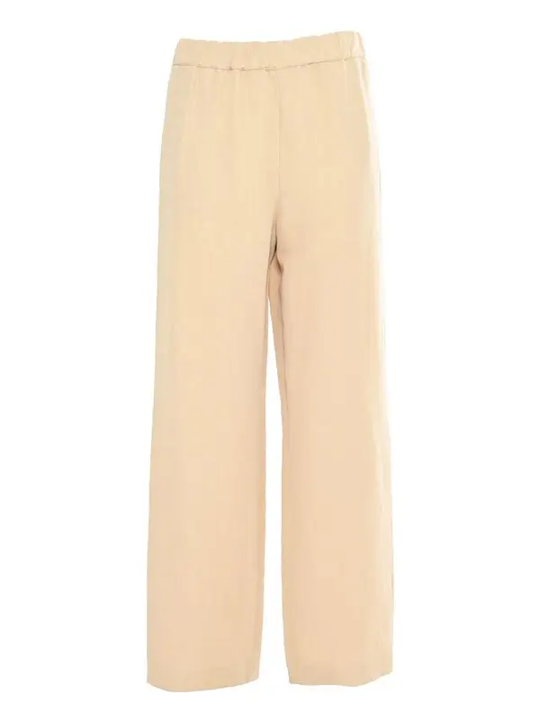 Fabiana Filippi Viscose Linen Jogging Trousers - Beige