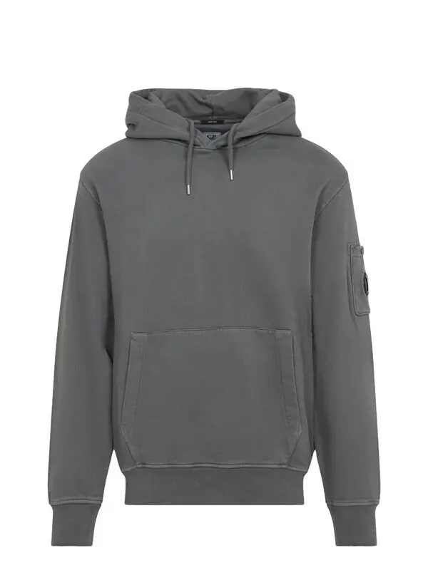 C.P. COMPANY Cotton Fleece Hoodie - Grey