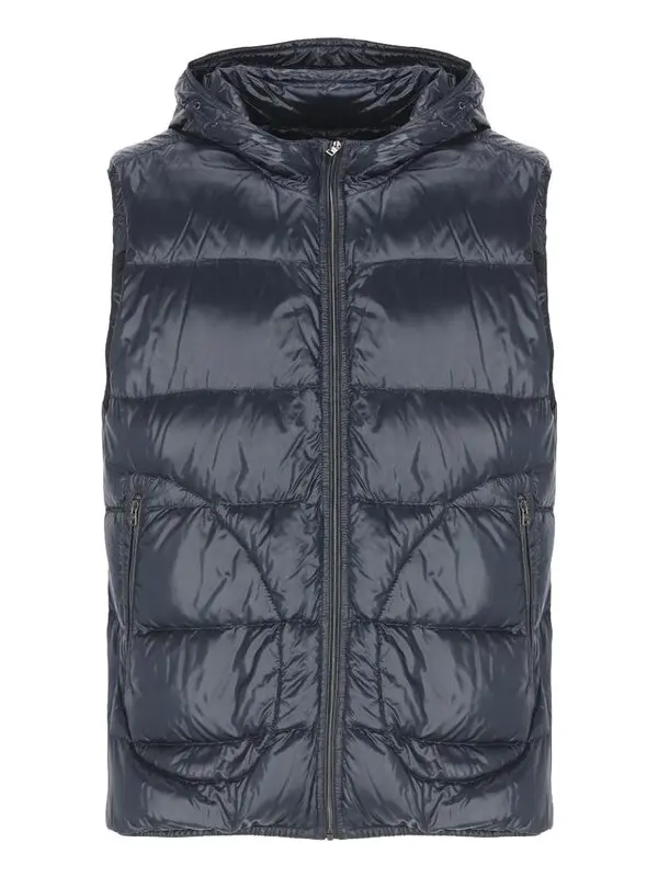 Herno Quilted Down Vest - Blue