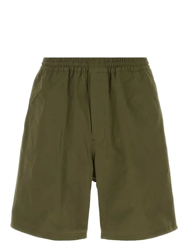 Prada Poplin Bermuda Shorts - Green