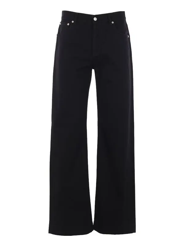 Alexander McQueen Wide-leg Denim Jeans - Black