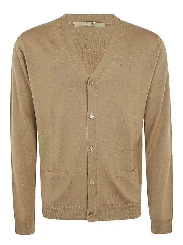 ROBERTO COLLINA V-neck Cardigan - Brown