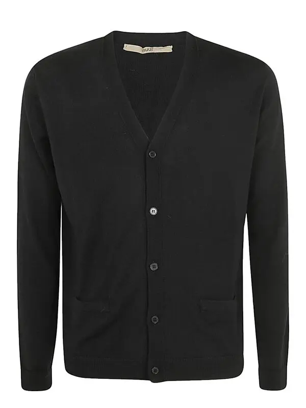 ROBERTO COLLINA V-neck Cardigan - Black