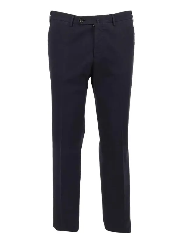 PT TORINO Slim Fit Flat Front Pants - Blue