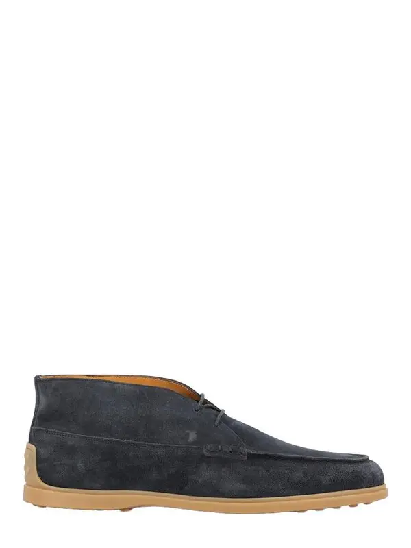 TOD'S Suede Ankle Boots - Blue