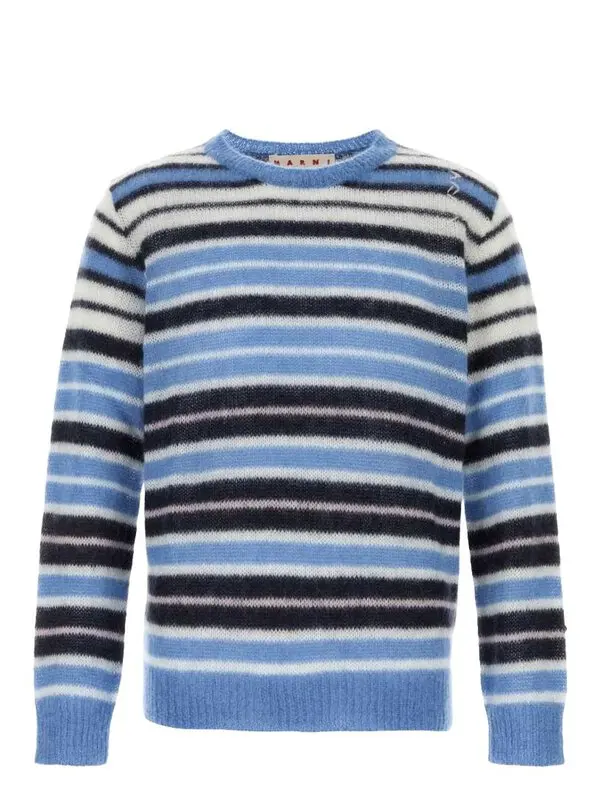 Marni Embroidered Mohair-blend Sweater - Printed