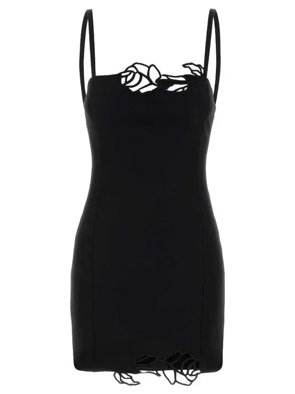 Blumarine Cadi Crepe Dress - Black