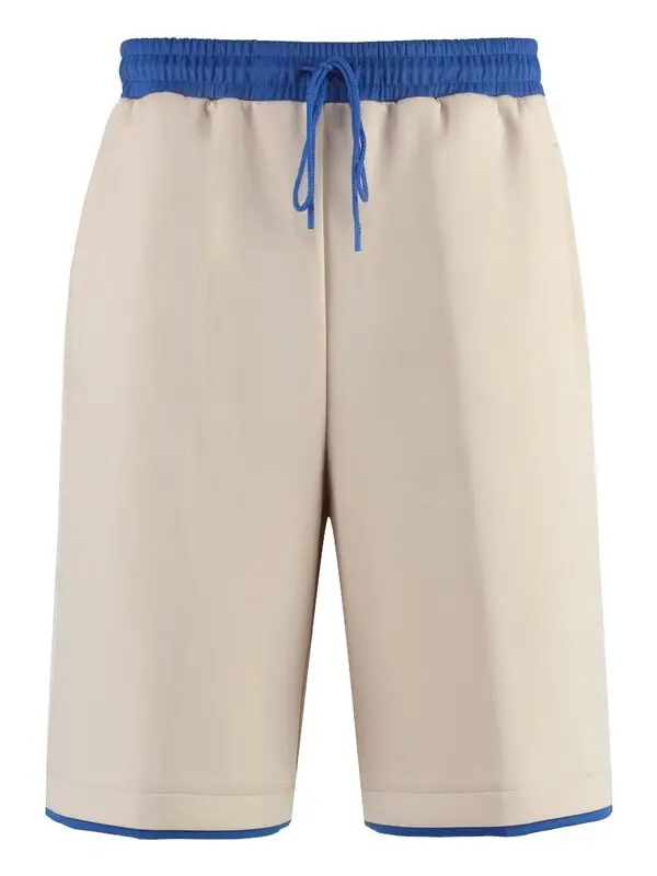 Gucci Techno Fabric Bermuda Shorts - Beige