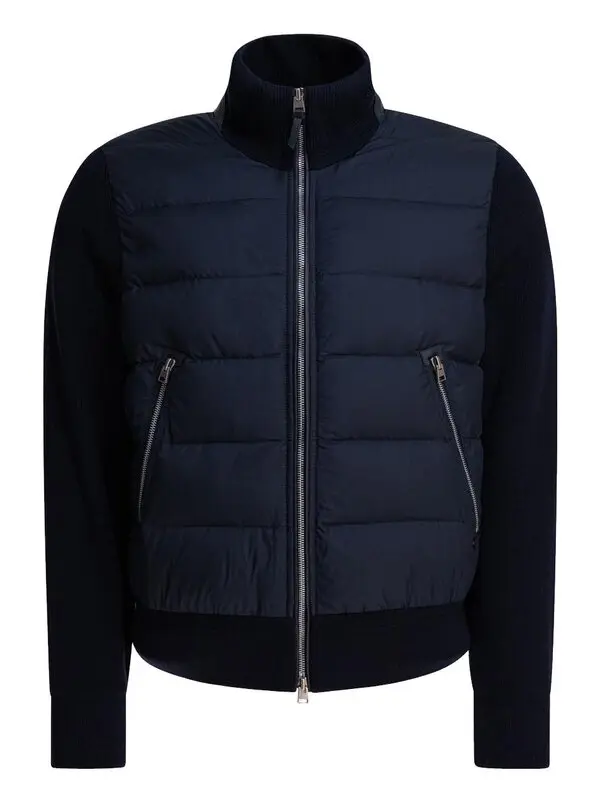 TOM FORD Nylon And Wool Short Down Jacket - Blue