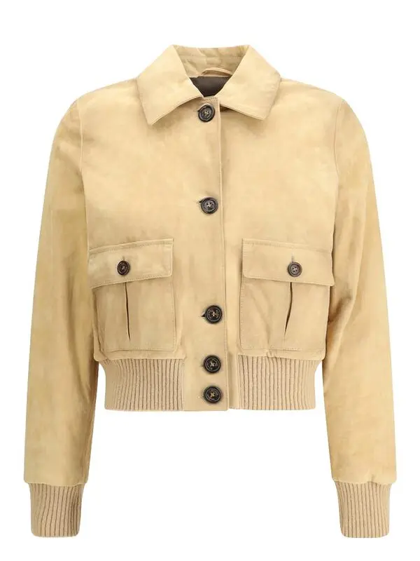 VALSTAR Suede Jacket - Beige