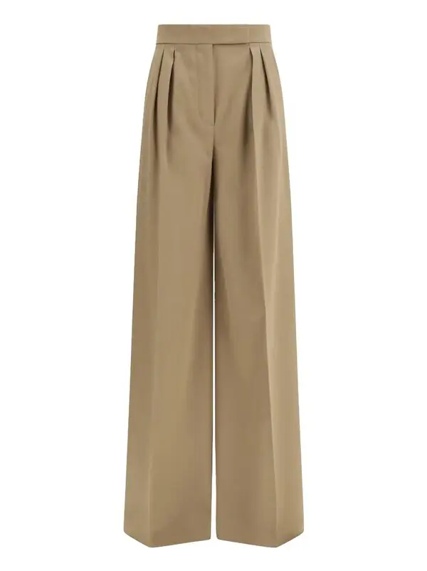 Max Mara Virgin Wool Quorum Pants - Beige