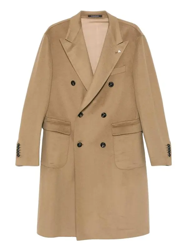 Tagliatore Double-breasted Wool Coat - Beige