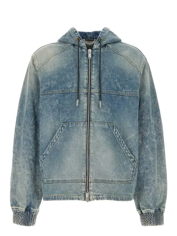 1989 STUDIO Denim Zip-up Hoodie - Blue
