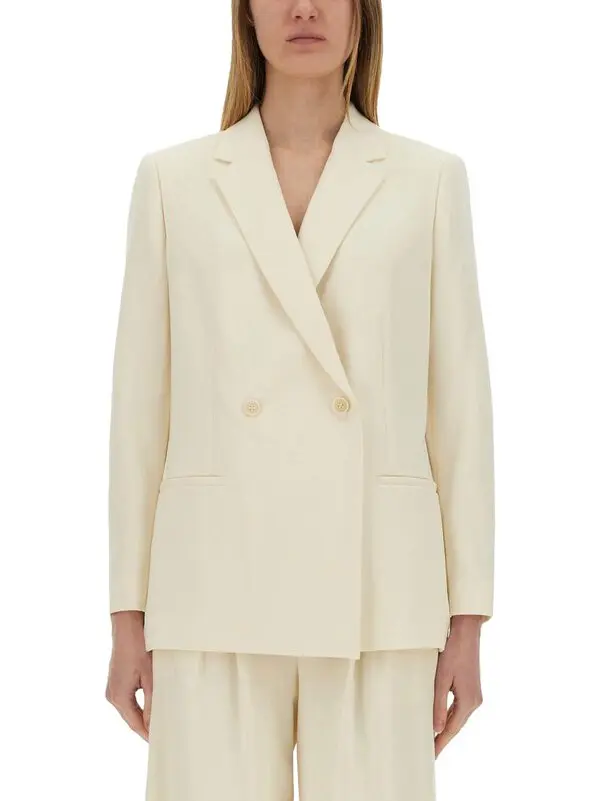 Theory Double-breasted Blazer - Beige