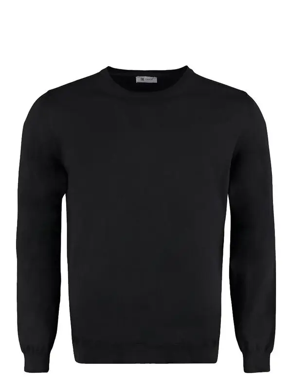 THE (ALPHABET) Fine-knit Sweater - Black