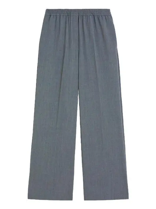 Max Mara Long Comfort Fit Trousers - Grey