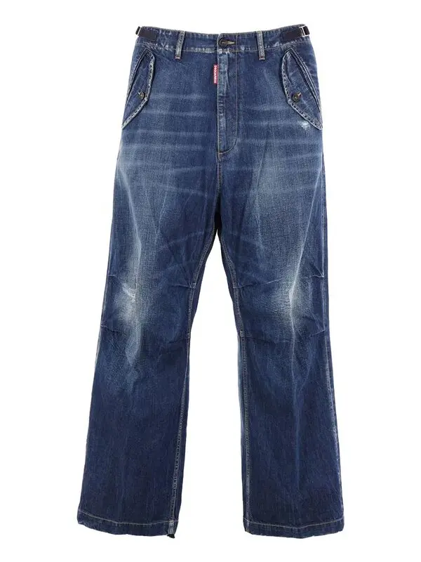 Dsquared2 Wide-leg Jeans - Blue