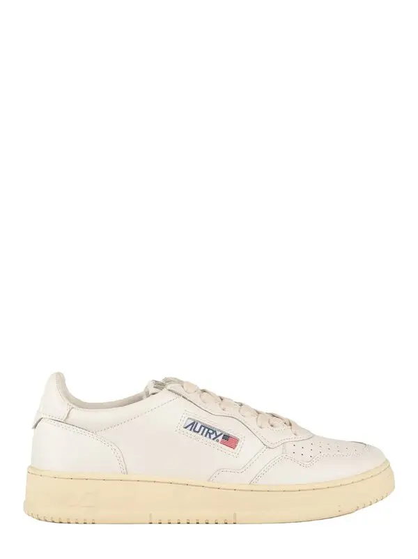AUTRY Medalist Low Leather Sneakers - White